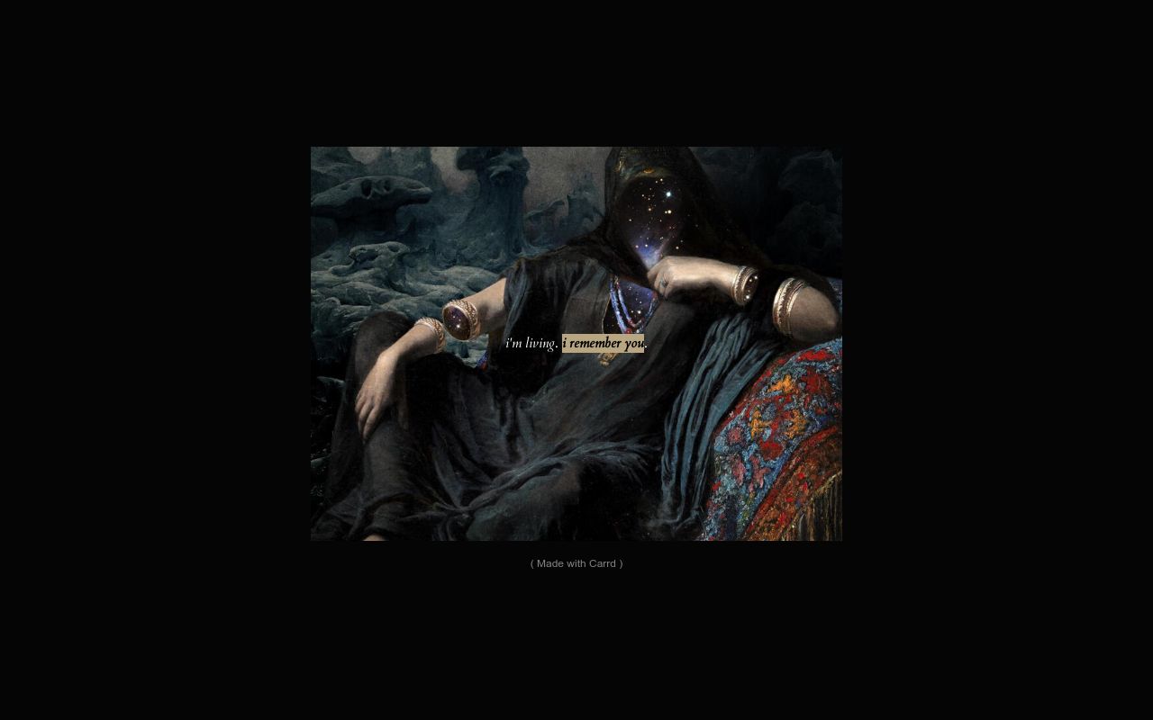 afflicted by an ancient curse 💀